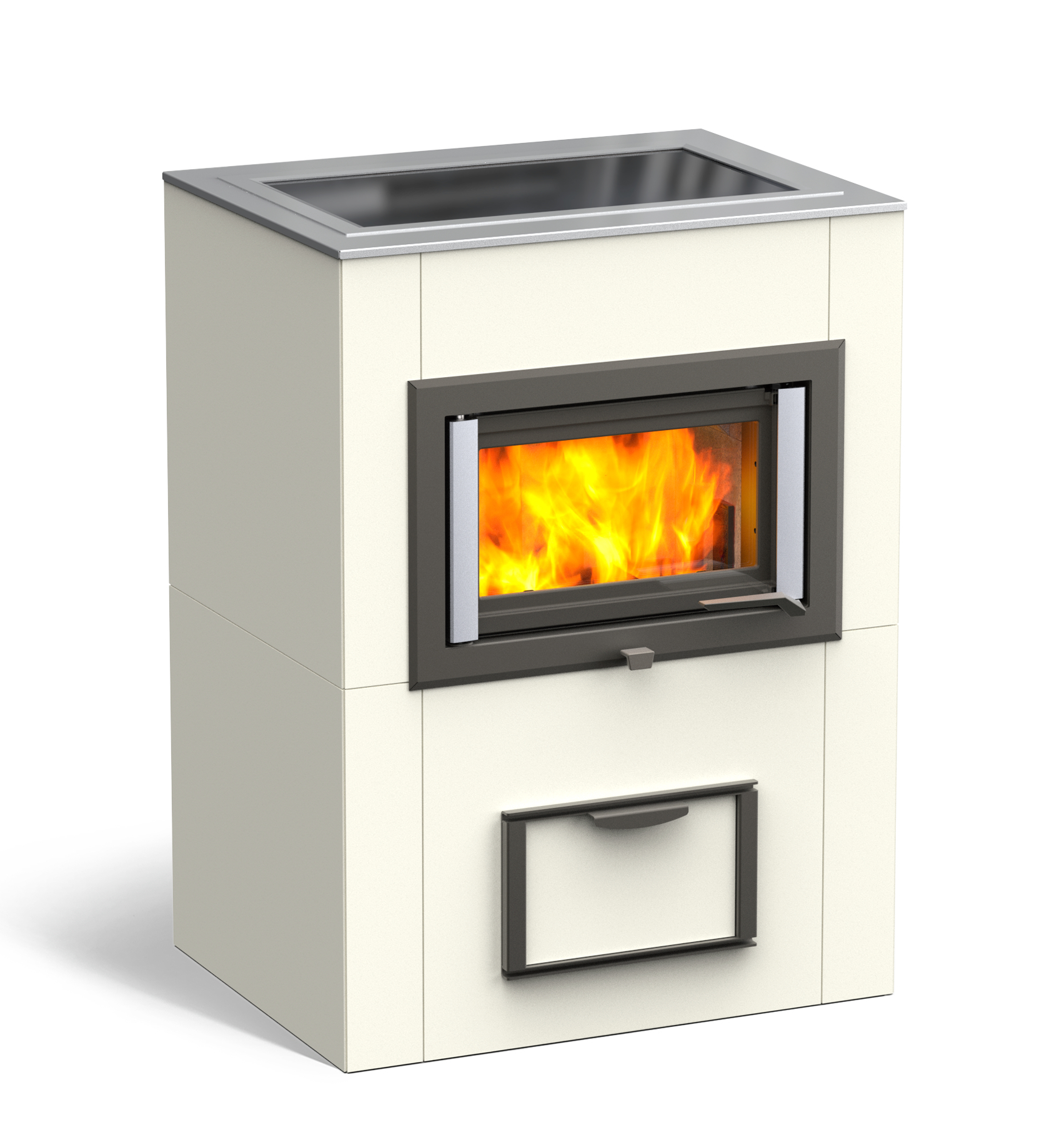 Soojust salvestav pliit NunnaUuni ANNI CERAMIC BLANCO - Kodukolle